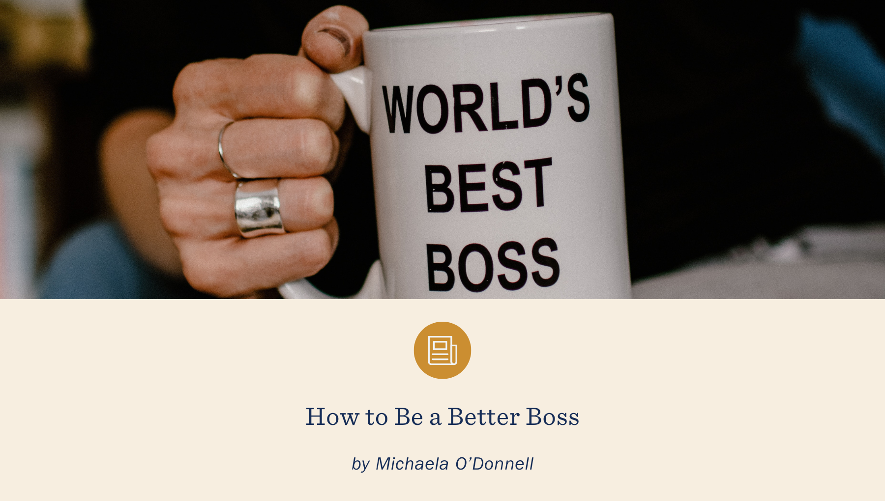 How to Be a Better Boss - De Pree Center